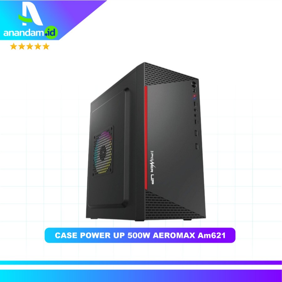 Jual Casing PC 3Power Up Aeromax AM 621 with PSU 500Watt Matx | Shopee ...