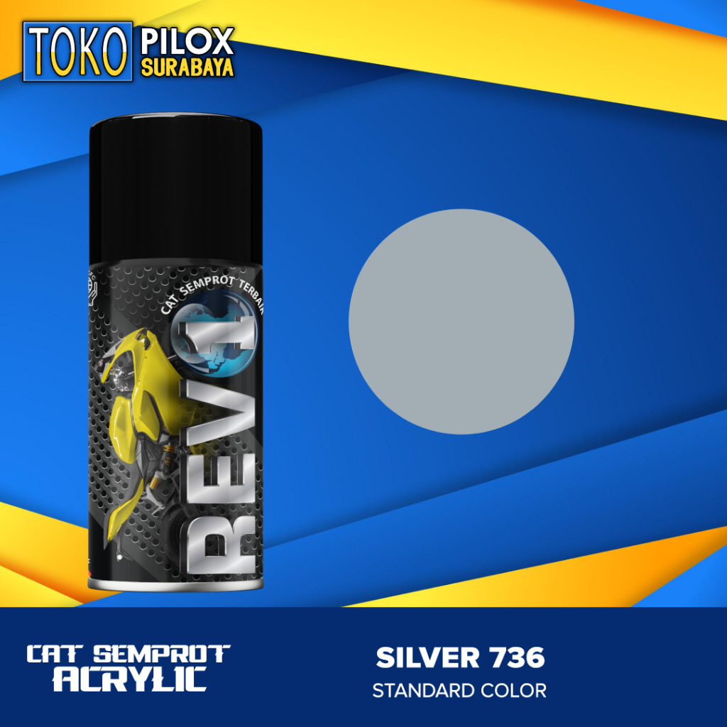 Jual Cat Semprot Pilox Poksi Silpe Silver - Revo Silver 736 | Shopee ...