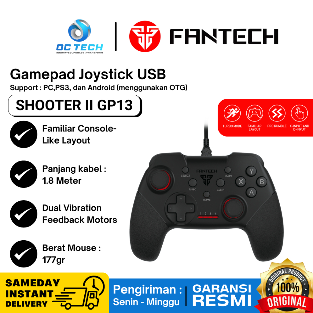Jual Fantech SHOOTER II GP13 GP 13 Gaming Controller Gamepad Joystick ...