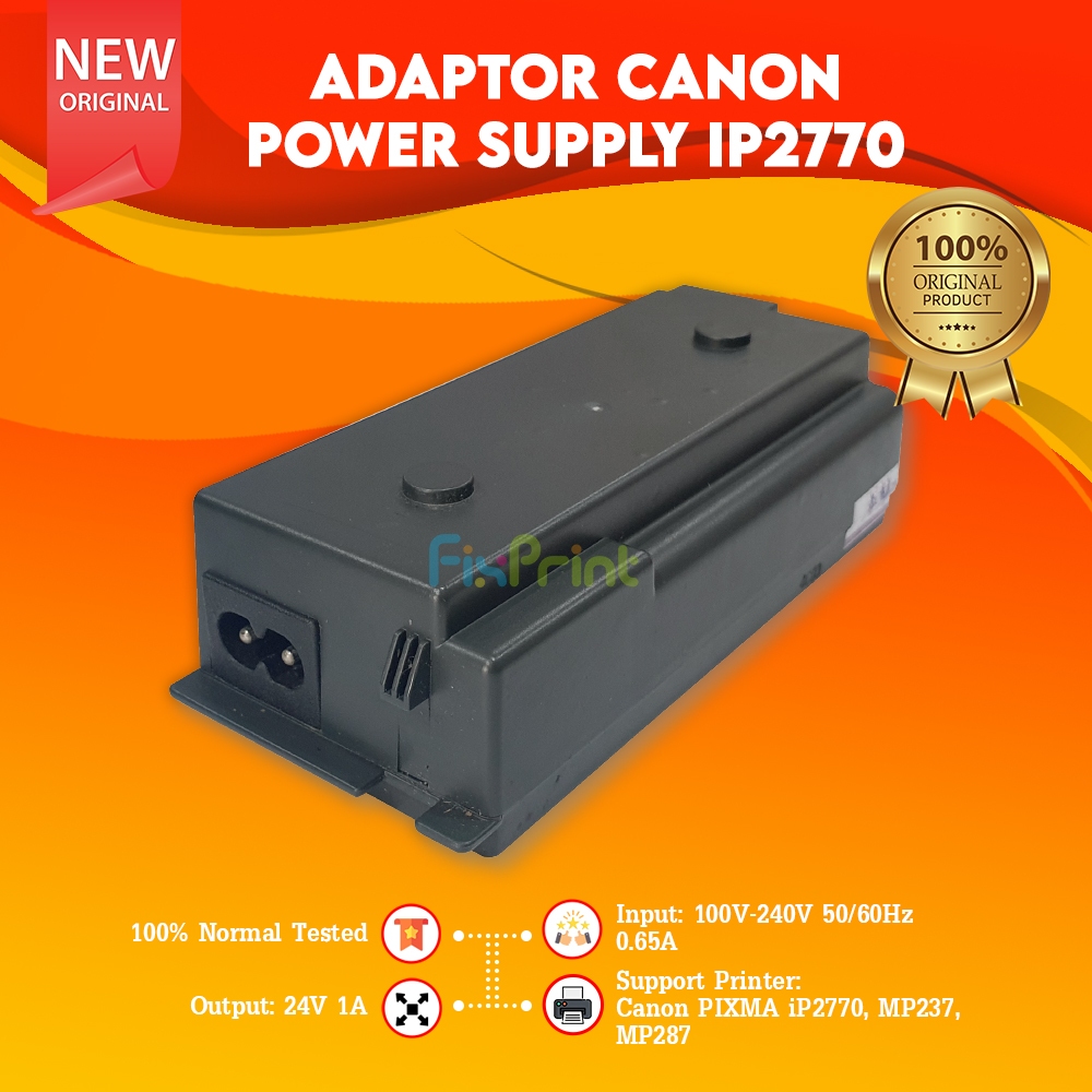 Jual Adaptor Canon IP2770 MP237 MP287 Original Power Supply Printer IP ...