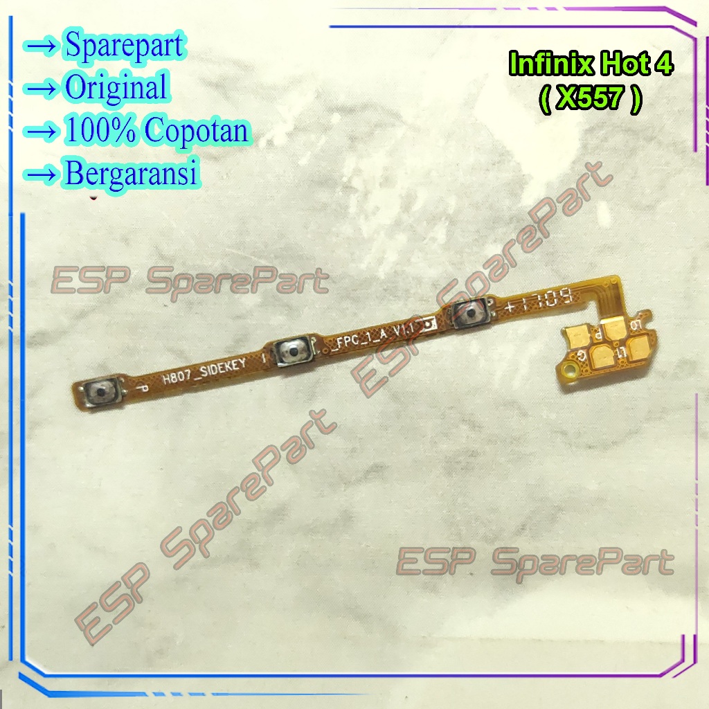 Jual Flexible Power Infinix Hot 4 X557 Tombol On Off Dan Volume Copotan ...