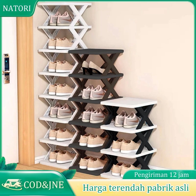 Jual Rak Sepatu X Plastic Rack 3/4/5/6/ Susun | Shopee Indonesia