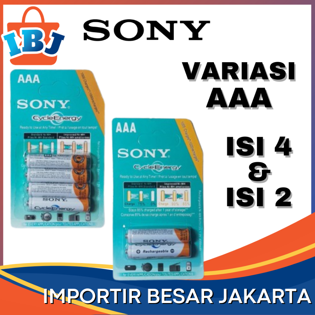 Jual VARIASI TERMURAH!!! Baterai Batre Batrei Batrai Betere AAA A3 Sony ...