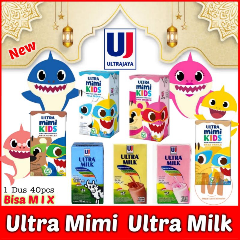 Jual Ultra Mimi Ultra Milk 125ml 1 Dus | Shopee Indonesia