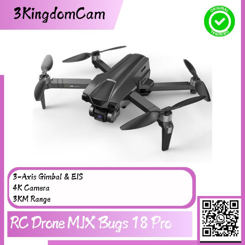 Jual RC Drone MJX Bugs 18 Pro - 3-Axis Gimbal 4K Camera | Shopee Indonesia