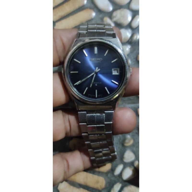 Jual jam seiko otomatis 6308 vintage dial biru full original bekas ...
