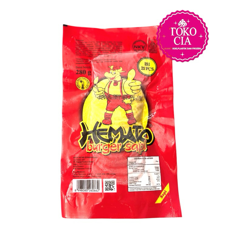 Jual Hemato Burger Sapi 280g | Shopee Indonesia
