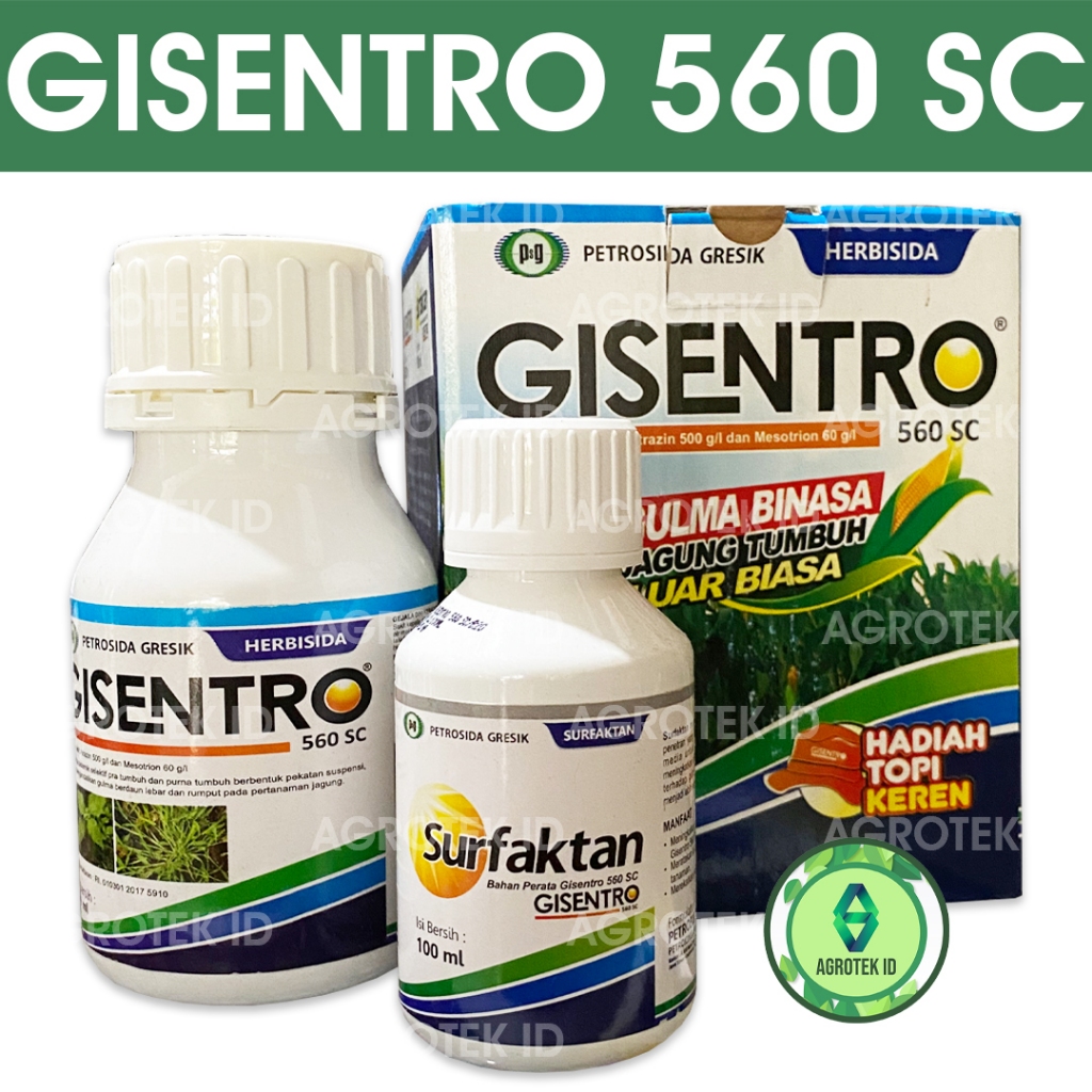 Jual GISENTRO 560 SC 250 ml Herbisida Selektif Obat Rumput Gulma Jagung ...