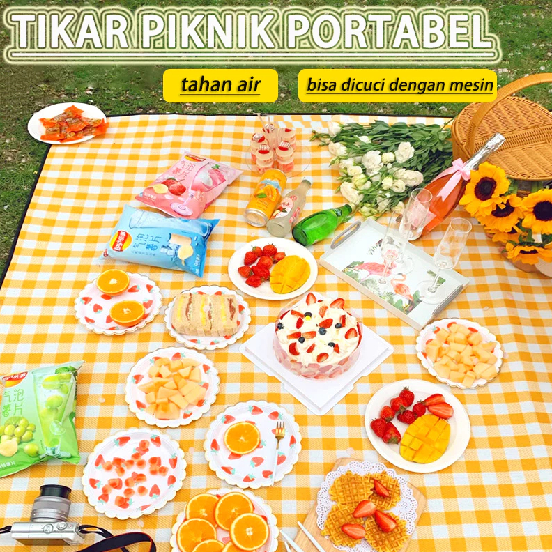Jual MG (3PC = 1KG) MB 314 TIKAR LIPAT PIKNIK 200x200 JUMBO ANTI AIR ...