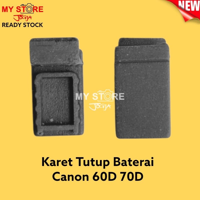 Jual Karet Tutup Baterai Kamera Canon DSLR 60D 70D Rubber Door Cover Port Battery Camera ...