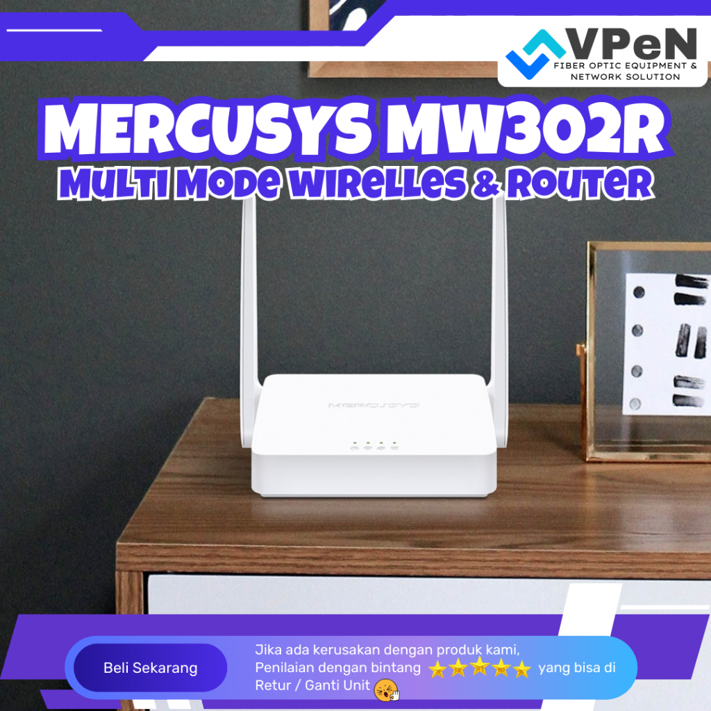 Jual MERCUSYS MW302R Multi Mode Wireless & Router | Shopee Indonesia