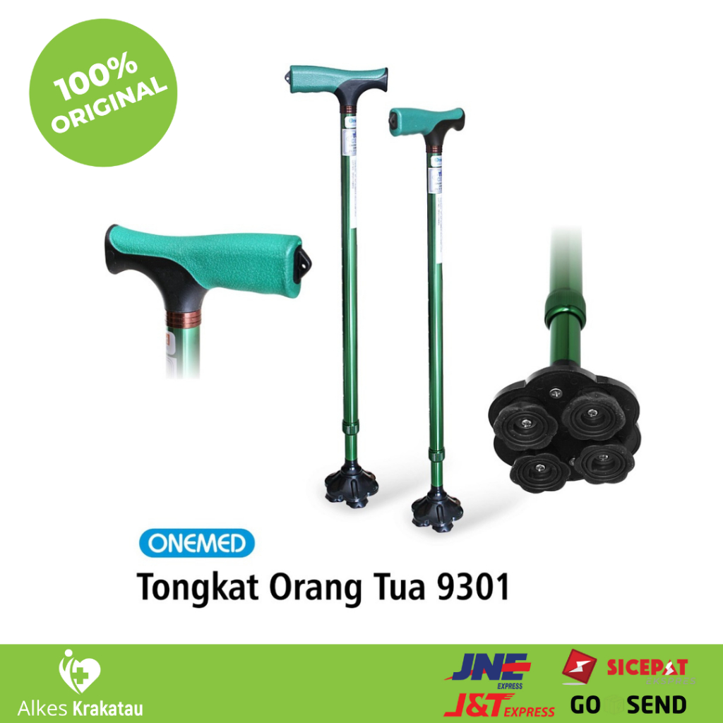 Jual ONEMED Tongkat Orang Tua Safety 9301 | Shopee Indonesia