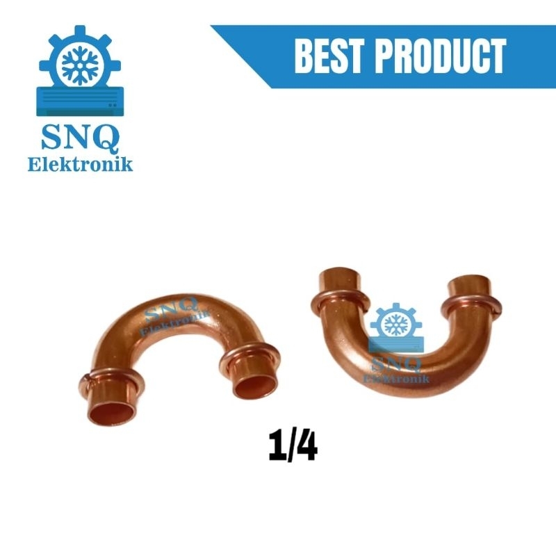 Jual Uben pipa tembaga 1/4 inch - Sambungan pipa tembaga berbentu U ukuran 1/4 - U ben tembaga 1 ...