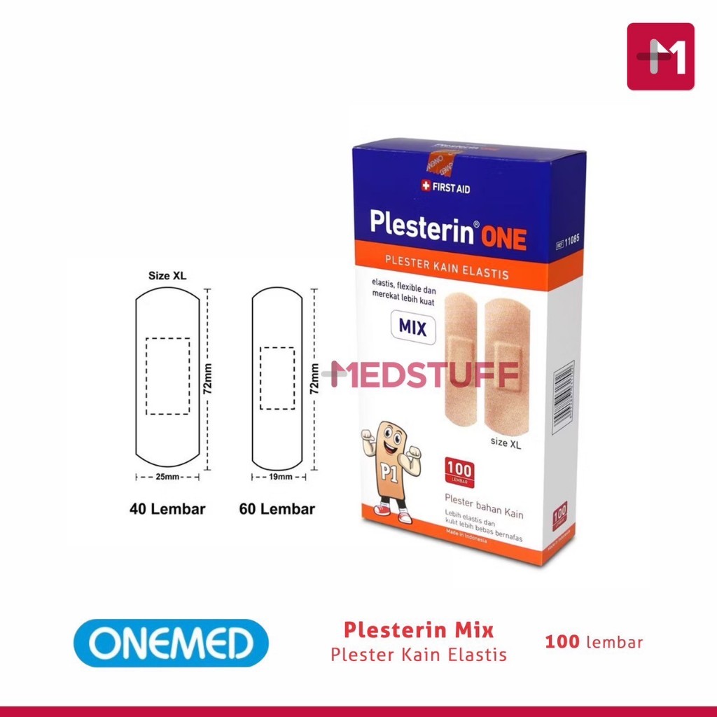 Jual Plesterin One MIX isi 100s Plesterin Onemed Plester Luka Onemed ...