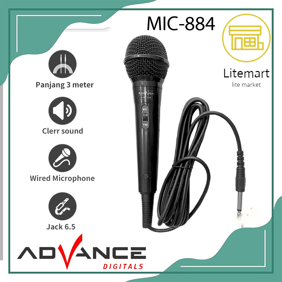 Jual ADVANCE MIC KABEL MIC-884 | Shopee Indonesia