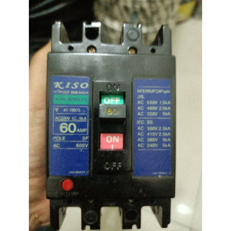 Jual MCCB 3P 60A KISO | Shopee Indonesia