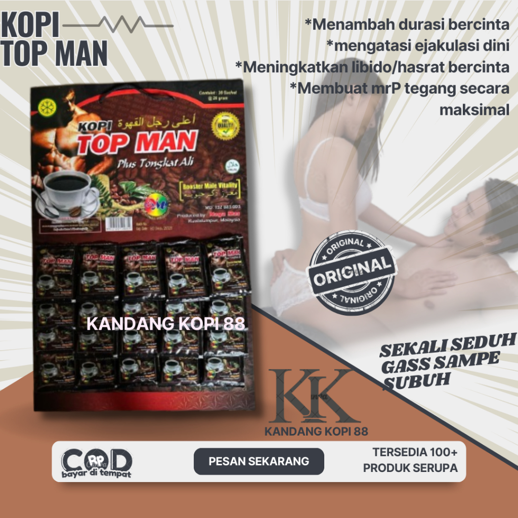 Jual KOPI TOPMAN 100% ORIGINAL [ 1 PAPAN ISI 20 SASET ] | Shopee Indonesia