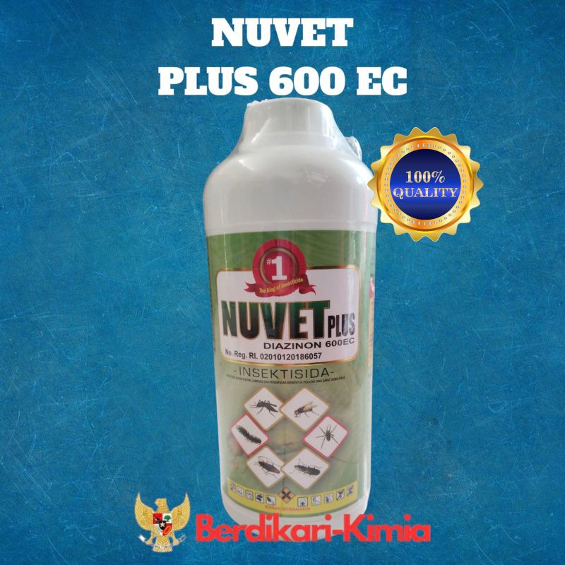 Jual NUVET PLUS 600 EC 1 liter INSEKTISIDA SPRAY / FOGGING untuk hama ...