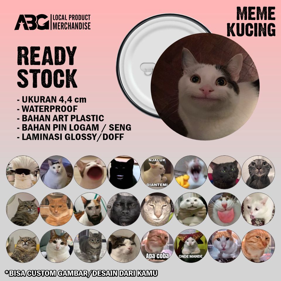 Jual ABG PIN GAMBAR MEME KUCING LUCU KOCAK MEME VIRAL BROSS PART 1 ...