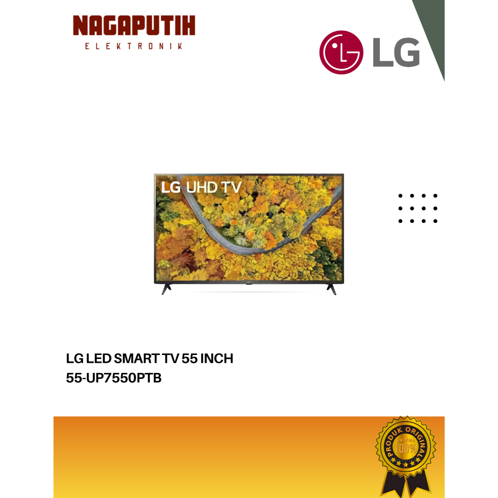 Jual LG LED TV 55 Inch 55-UP7550PTB 4K UHD SMART TV GARANSI RESMI ...