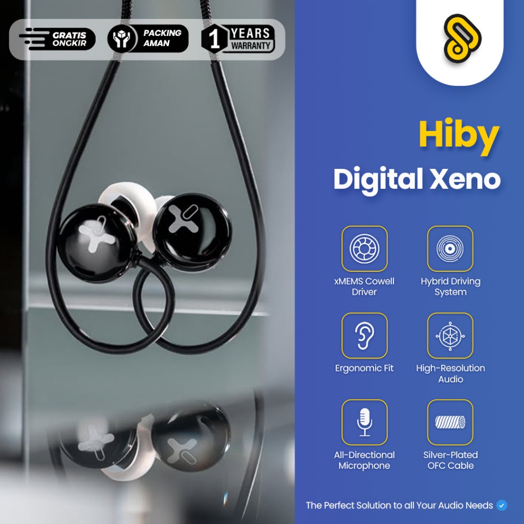 Jual HiBy Digital XENO Dynamic & MEMS Hybrid Digital Earphones | Shopee ...