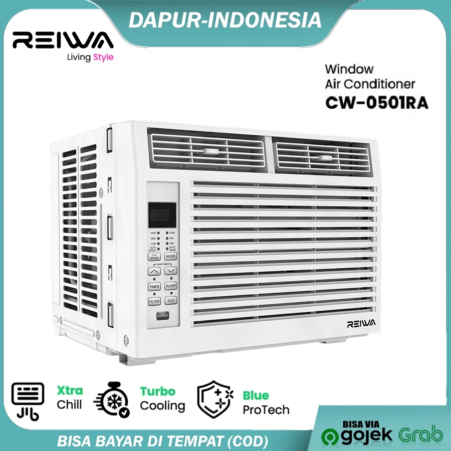 Jual Ac Reiwa Ac Window Reiwa 1/2 Pk Cw-0501ra 370 Watt | Shopee Indonesia