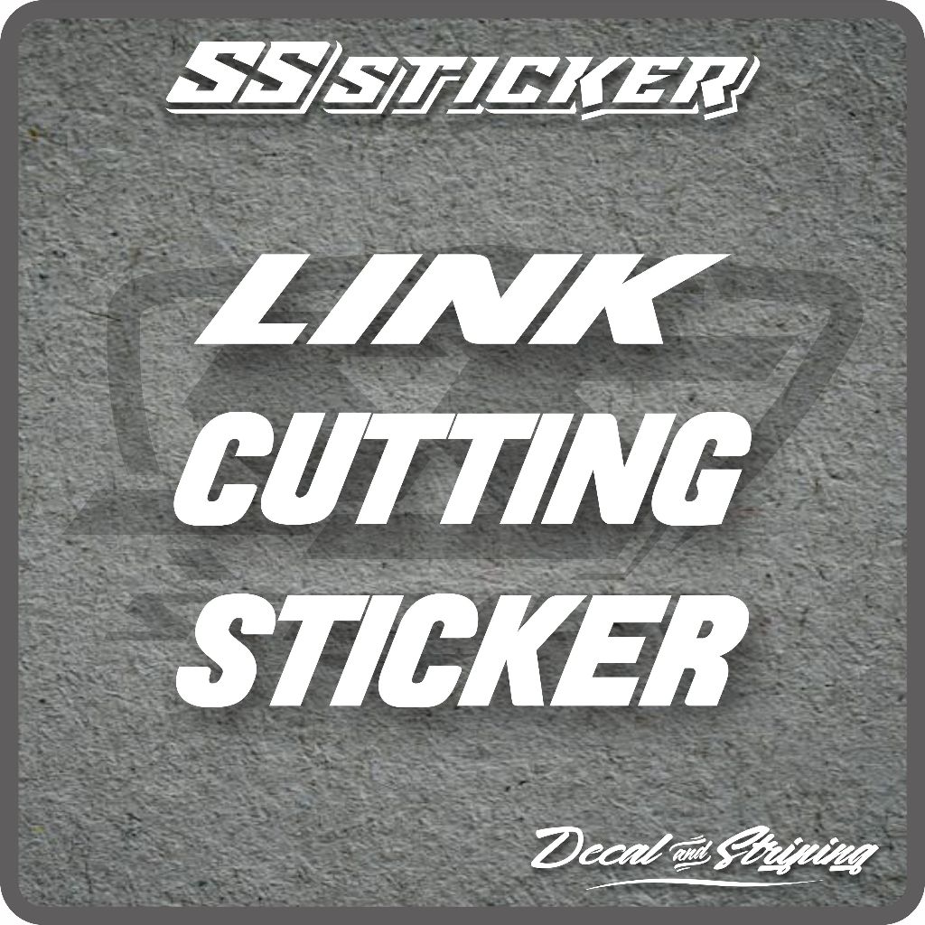 Jual (COD)LINK CUTTING STIKER STRIPING DAN DECAL - LINK CUTTING STICKER ...