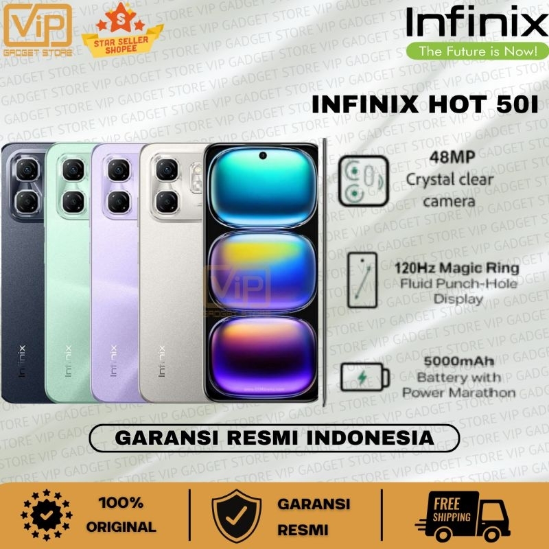 Jual INFINIX HOT 50i RAM 6+6/128GB Terbaru | Shopee Indonesia