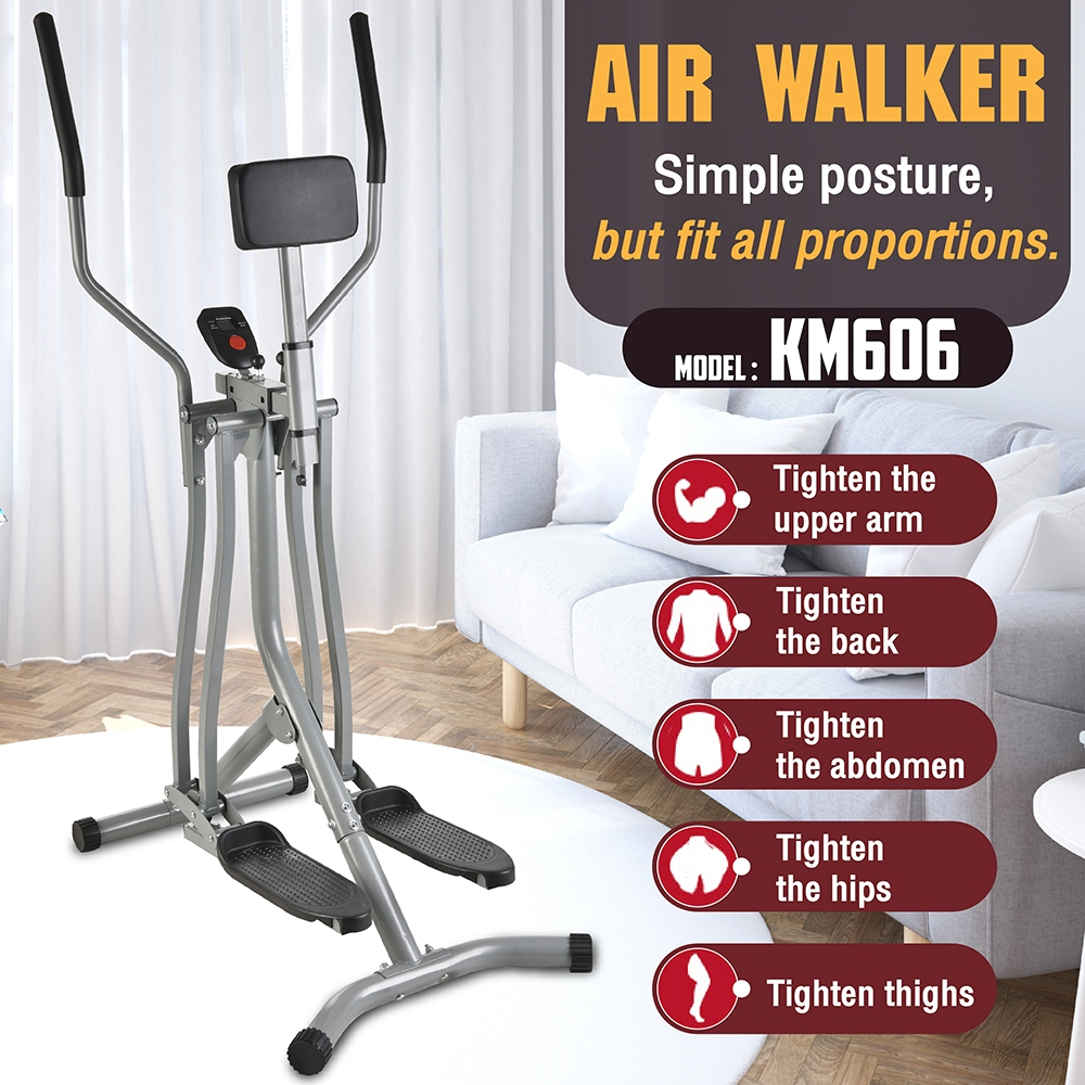 Jual HTD SPORT Air Walker Freestyle Glider Alat Fitness Olahraga Cardio Ergonomis KM606 | Shopee ...