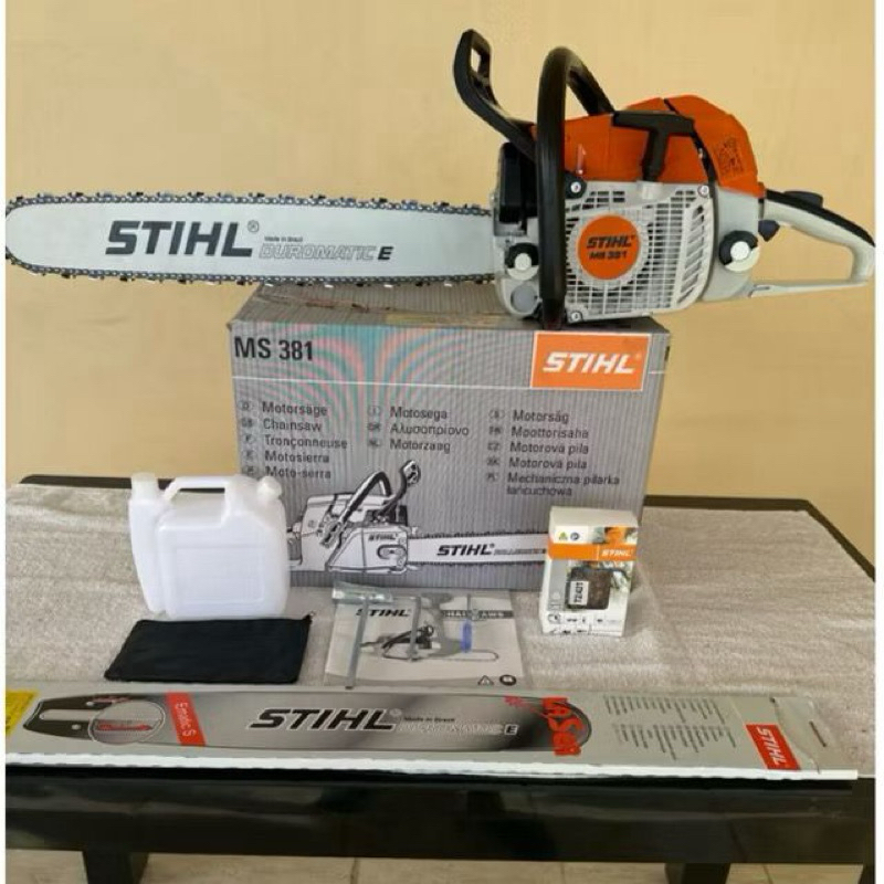 Jual Mesin Chainsaw Asli STIHL MS 381 Lengkap dengan Bar 25 inch dan Rantai Senso MS 381 Bar 25 ...