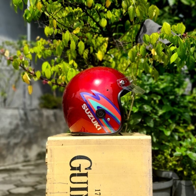 Jual helm jadul | suzuki | helm lawas | helm suzuki | PROMO | Shopee ...