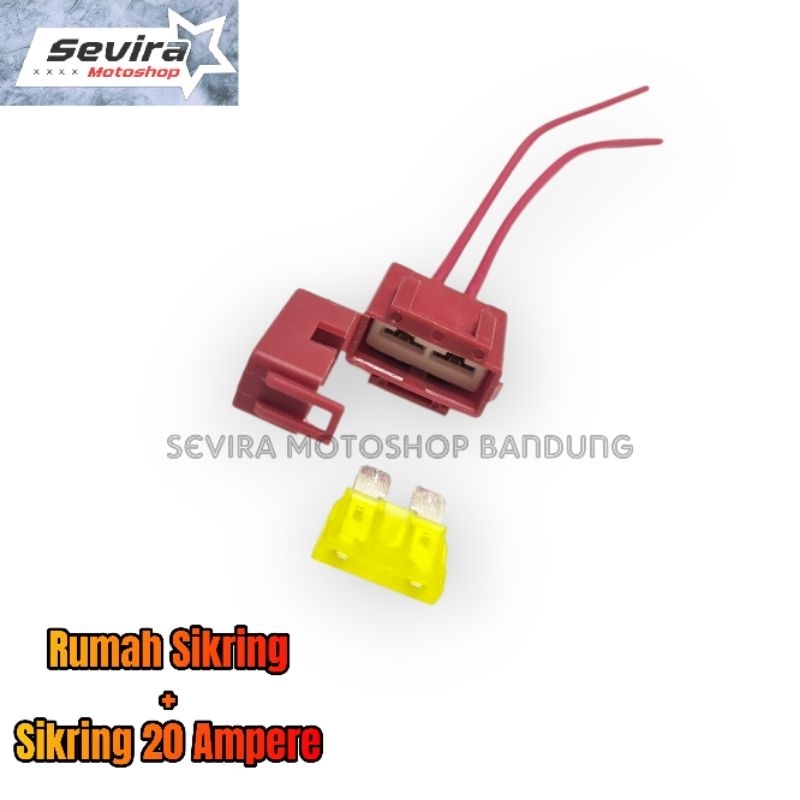 Jual Rumah Sikring Keramik + Sikring 20 Ampere Dudukan sikring Tancap ...