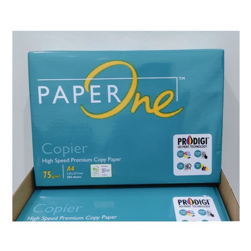 Jual KERTAS HVS PAPER ONE A4 75G | Shopee Indonesia