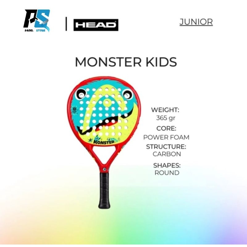 Jual HEAD MONSTER KID RED 24 PADEL RACKET | RAKET PADEL | RAKET HEAD ...
