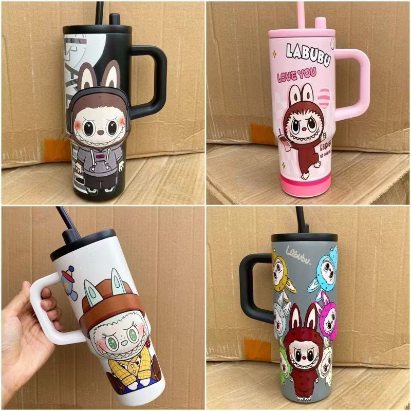 Jual Thermos Coffee Stainless Motif Labubu Tumbler Mug Gelas 710ml ...
