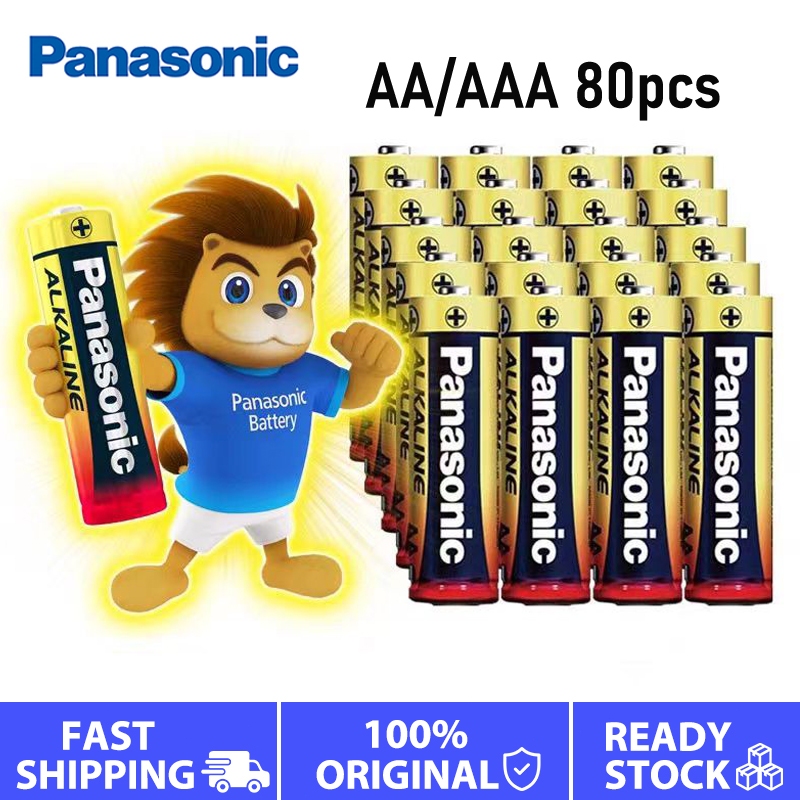 Jual Panasonic Bateries Alkaline 1.5V AAA 20 Pcs Batre mainan remote ...