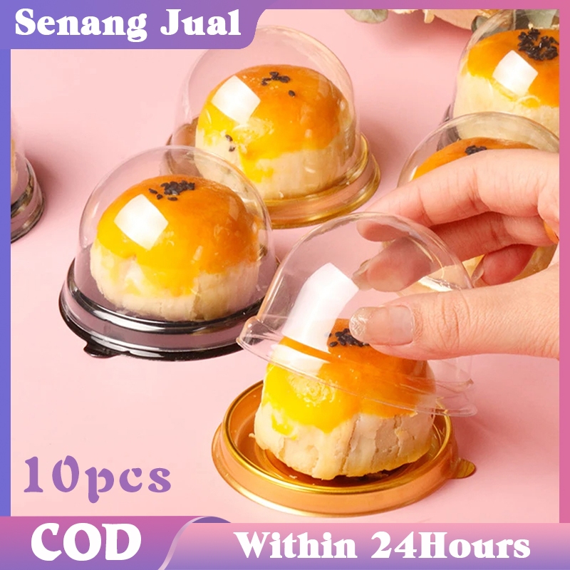 Jual Isi 10 Tray Mika Puding / Kotak Kue Kecilportabel / Mika Cake Box ...