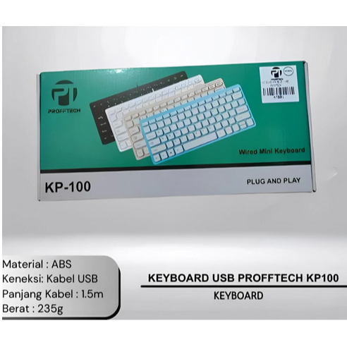 Jual Keyboard Mini USB ProffTech KP-100/KP100 | Shopee Indonesia