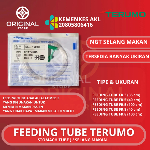 Jual Feeding Tube Terumo / Selang NGT Terumo / NGT Stomach Tube Terumo ...