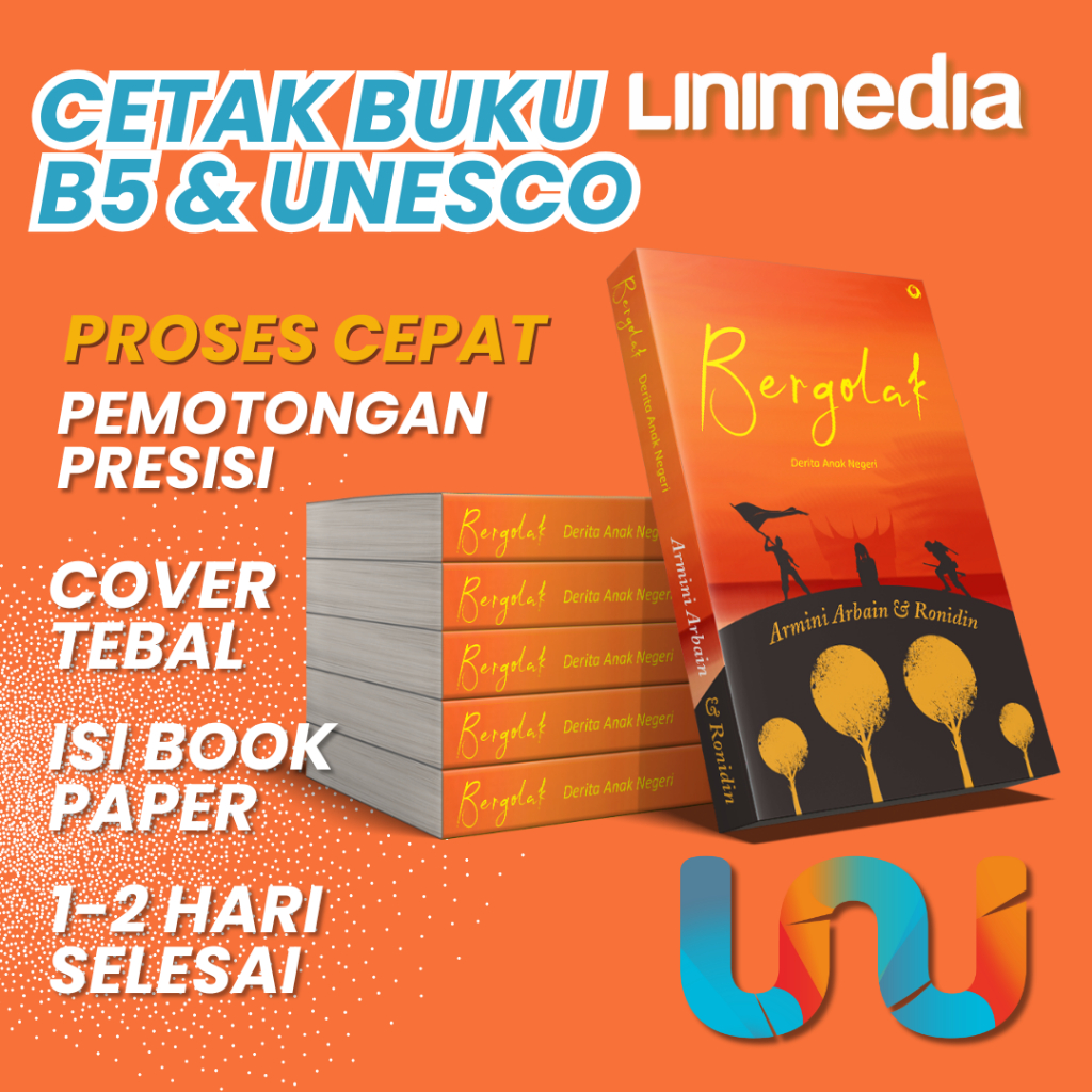Jual Cetak Buku, Cetak Novel, Fiksi, Nonfiksi UKURAN UNESCO 15,5X23 ...