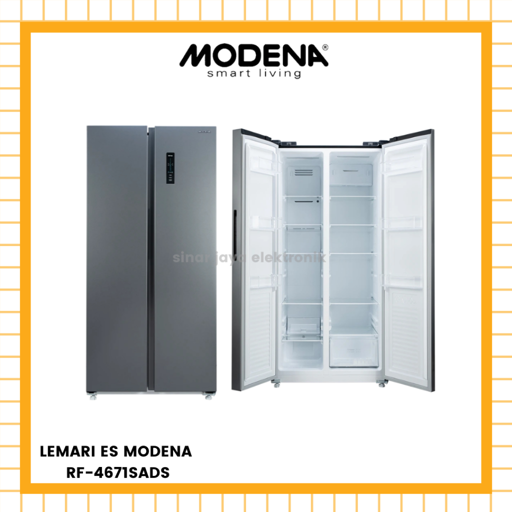 Jual LEMARI ES MODENA RF-4671SADS SIDE BY SIDE 467L INVERTER | Shopee ...