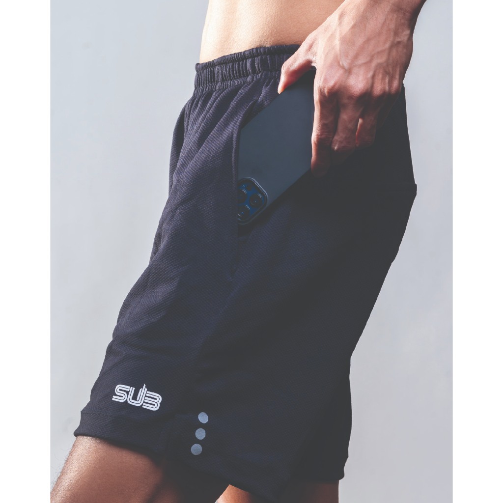 Jual SUB JERSEY SUB CARGO MEN SHORT RUNNING PANTS BLACK CELANA PENDEK ...