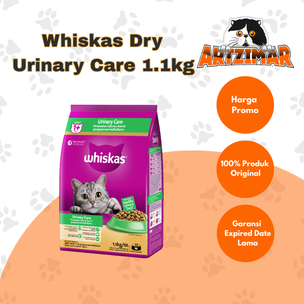 Jual Whiskas Adult Urinary Care 1,1kg Whiskas Makanan Kucing Dewasa ...