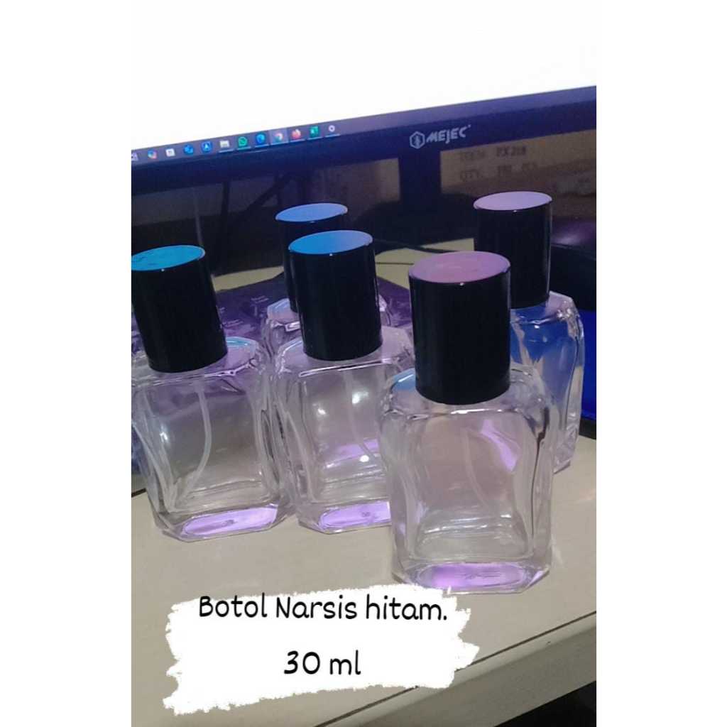 Jual BOTOL NARSIS BENING TUTUP HITAM 30 ML HARGA PER PCS | Shopee Indonesia