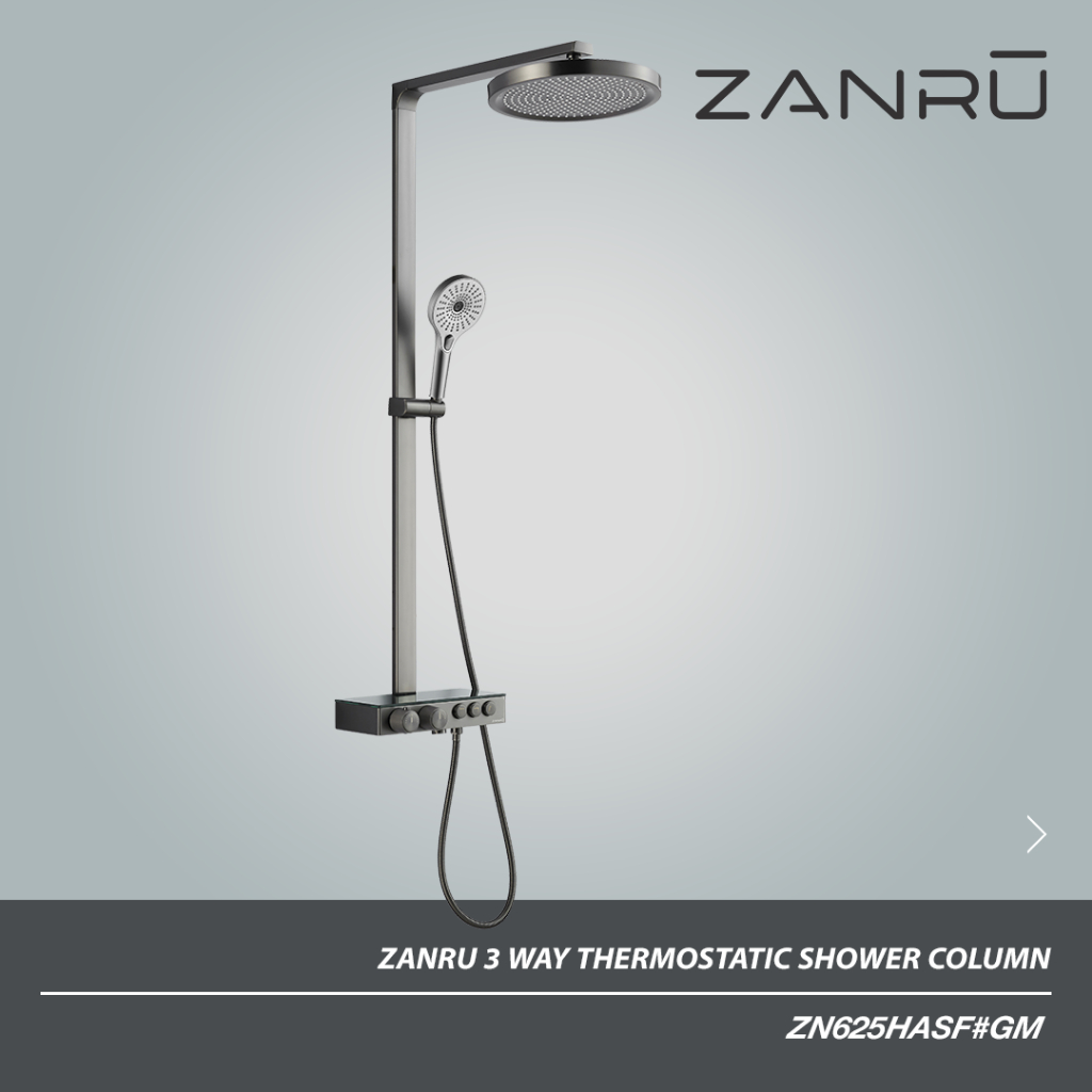 Jual ZANRU Thermostat Shower Column Set ZN625HASF | Shower Column ...