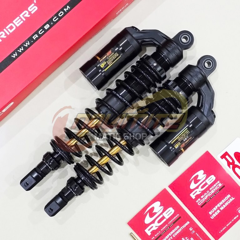 Jual Shock RCB Racing Boy Flow S Premium Black 395mm Shockbreaker Honda ...