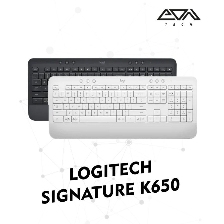 Jual Logitech K650 Keyboard Signature Wireless Comfort Multi Device ...