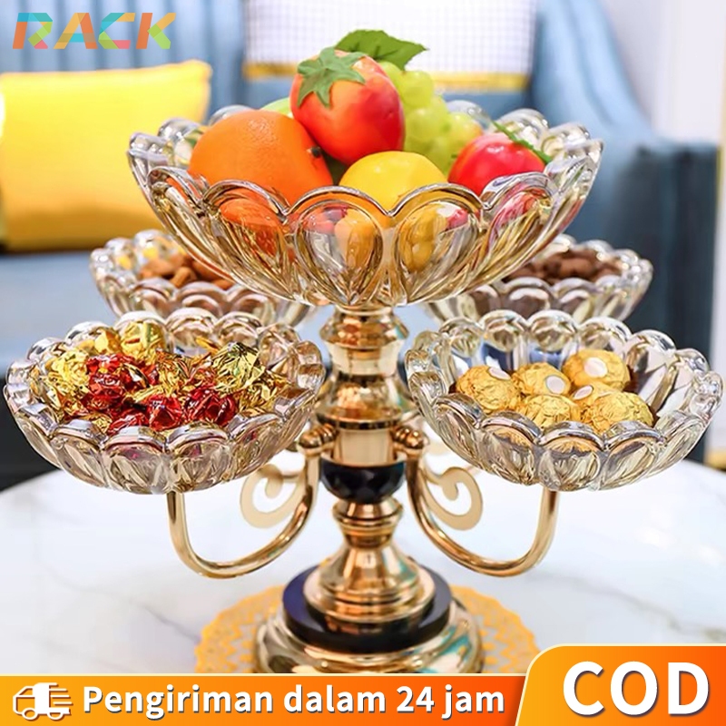 Jual Tempat permen snack mewah aesthetic tempat buah untuk hiasan meja ...