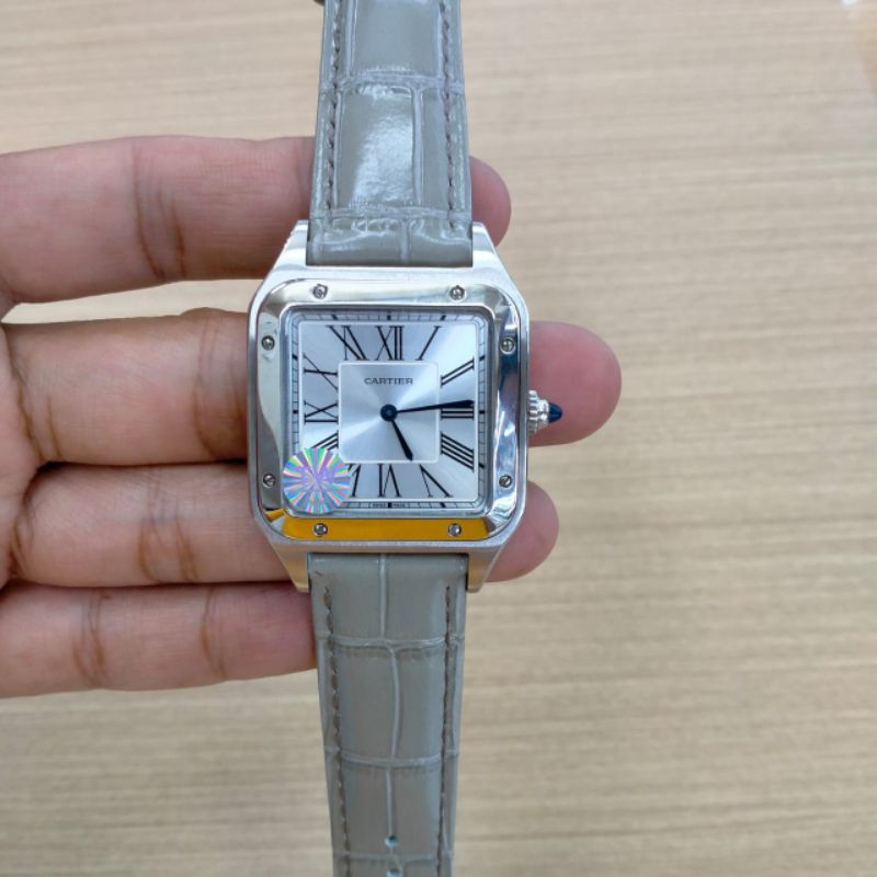 Jual jam tangan pria 34 mm Quartz allsainsstell dumont | Shopee Indonesia