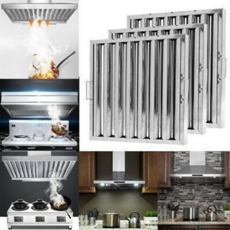 Jual Filter Hood Grease Alat Penyaring Asap dan Udara 50x50 Aluminium ...